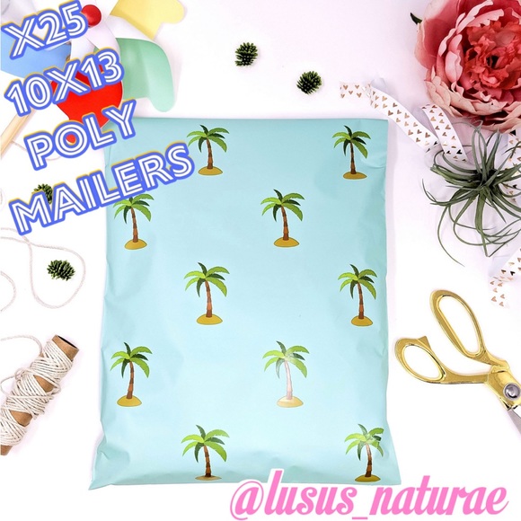 Office | X25 1x13 Poly Mailers Envelopes Palm Trees Self Sealing | Poshmark
